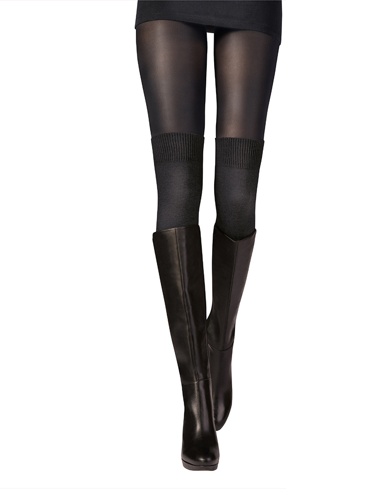 Secret Sock Tights - Black | Fashion Hosiery | Pretty Polly