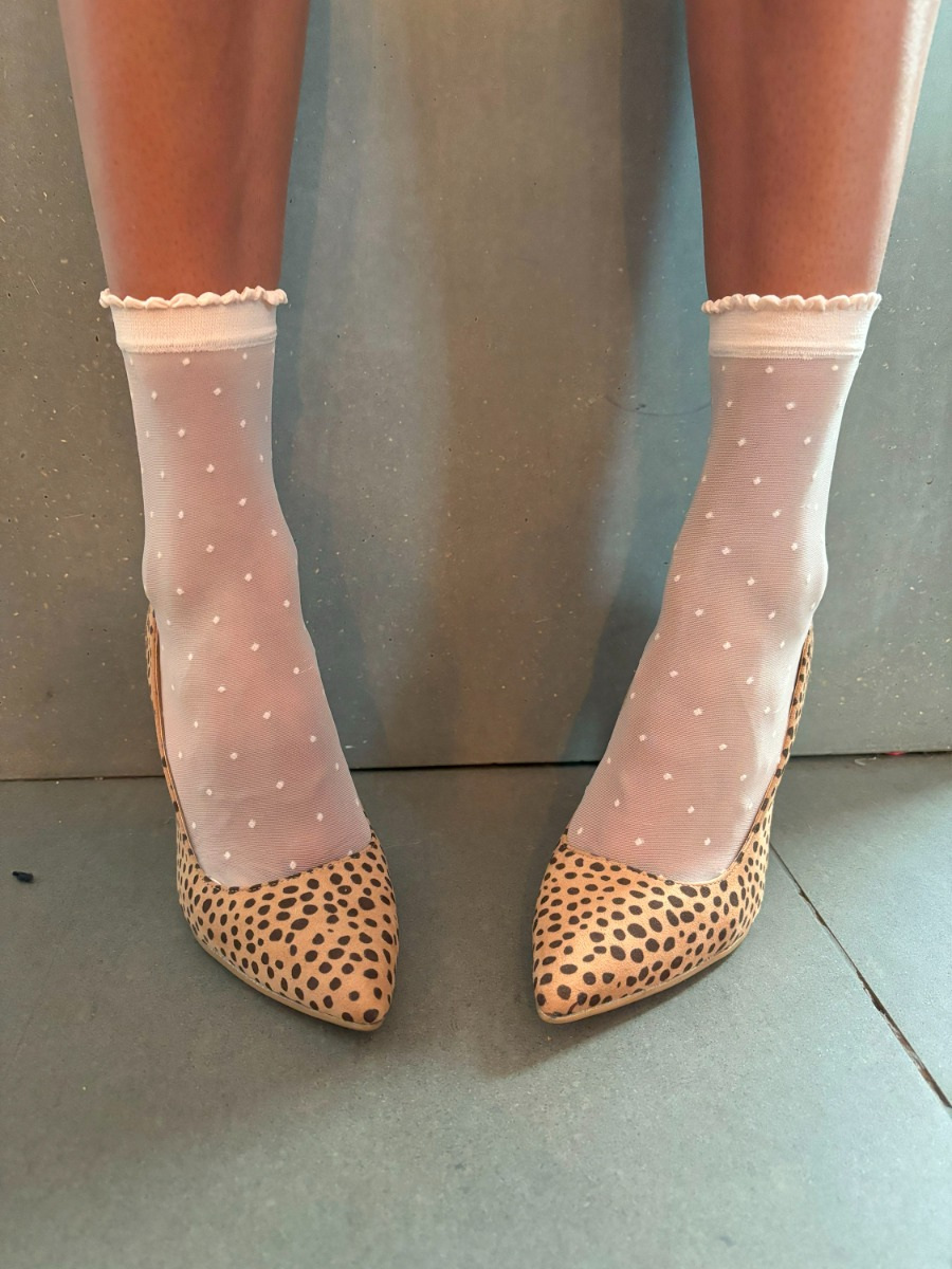 Sheer Spot Sheer Socks - Pink - Pretty Polly®