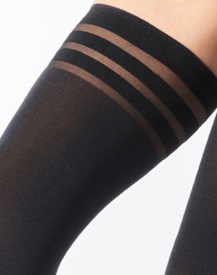 Discover the new 80 Denier Banded Opaque Hold-Ups from Pretty Polly